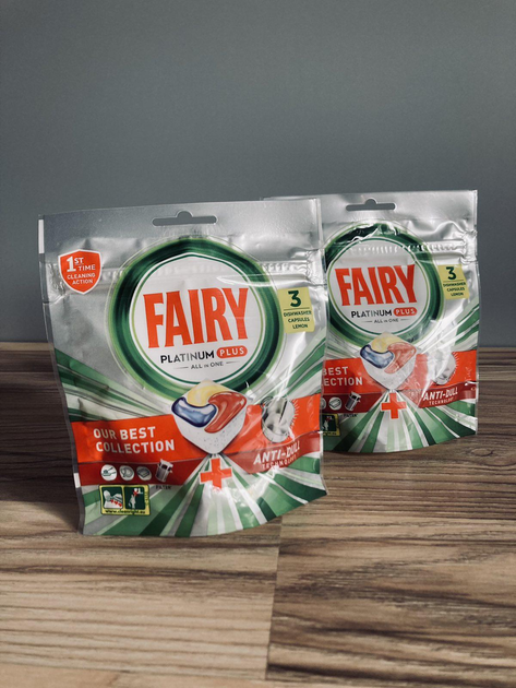 Таблетки для посудомоечной машины Fairy Platinum Plus (3 шт) – купить ...
