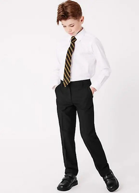 Брюки в школу для мальчика классические костюмные George черные Slim ...