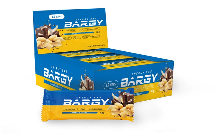 Упаковка батончиков Bargy Арахисовое удовольствие 40 г х 12 шт ...
