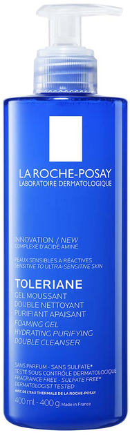Очищающий гель-мусс La Roche-Posay Толеран двойного действия 400 мл ...