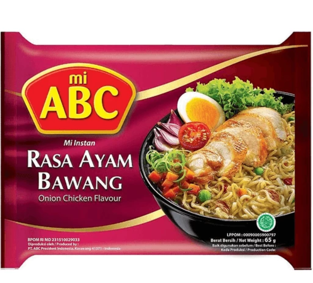Индонезийская лапша куринный суп с луком, ABC 65 г – ROZETKA. Купить Индонезийская лапша ...