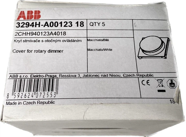 Поворотный регулятор для роторного диммера ABB Levit Макиато / Белый (3294H-A00123 18) – купить ...