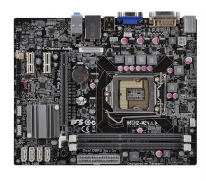 Материнська плата ECS H61H2-M2(V1.0) LGA 1155 (H61H2-M2) Б/В – низькі ...