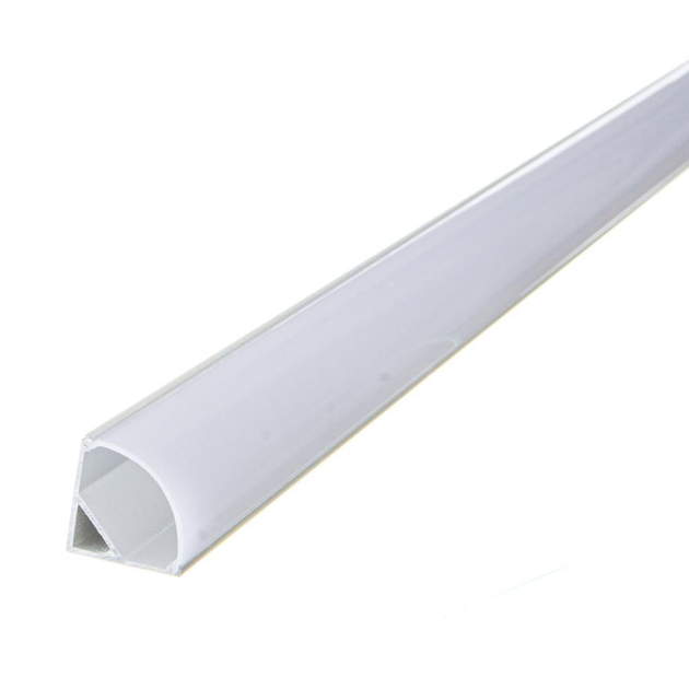 Профиль 2метра DIMAX угловой под LED ленту алюминий+рассеиватель – фото ...