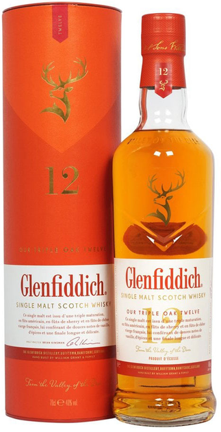 Виски Glenfiddich Triple Oak 12 лет выдержки 0.7 л 40% (5010327025155 ...