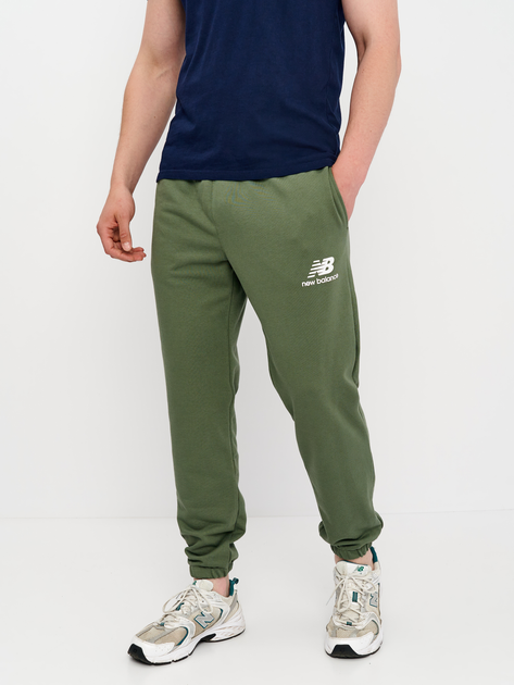 Спортивные штаны мужские New Balance Essentials Stacked Logo MP31539DON ...