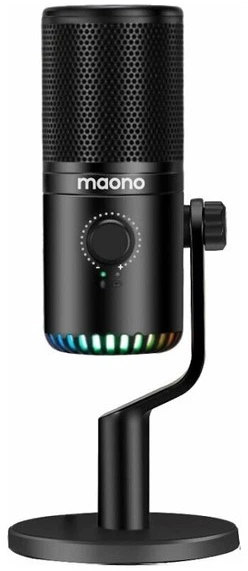 Микрофон конденсаторный Maono DM30 с RGB-подсветкой Черный (DM30-black) – фото, отзывы ...