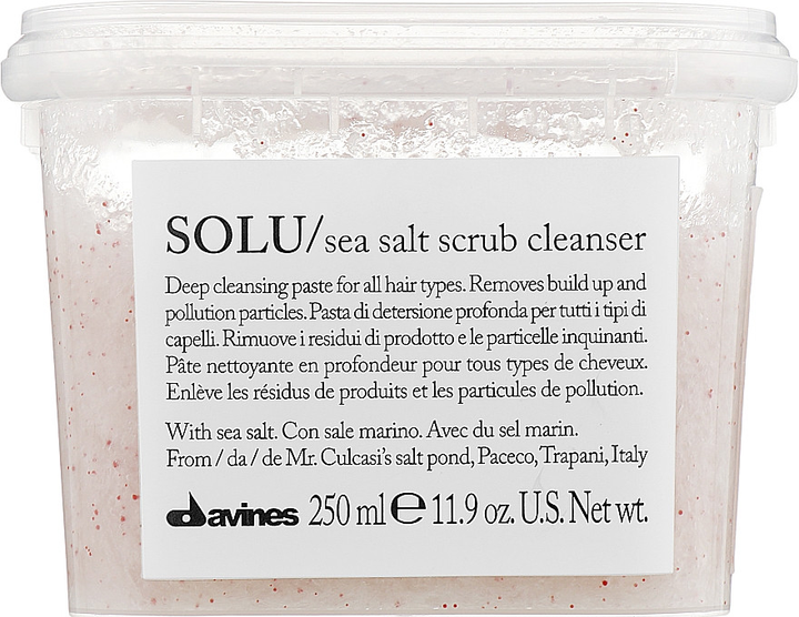 Скраб для кожи головы с морской солью Davines Solu Sea Salt Scrub ...