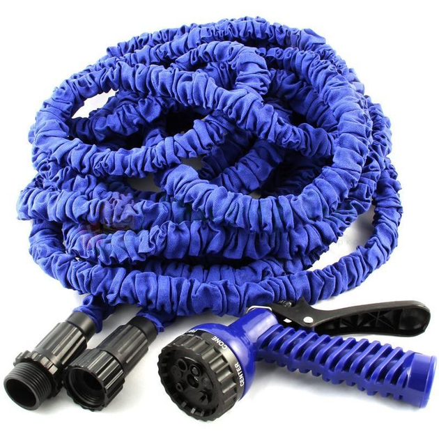 Садовый шланг для полива Magic Hose 15 м растягивающийся износостойкий