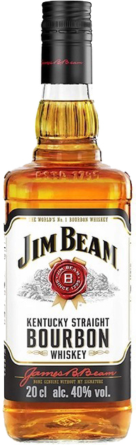 Виски Jim Beam White 4 года выдержки 0.2 л 40% (5010278100796) – фото ...