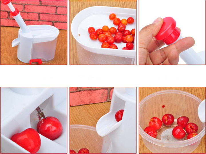 Отделитель косточек из вишни Cherry Pitter машинка для удаления ...