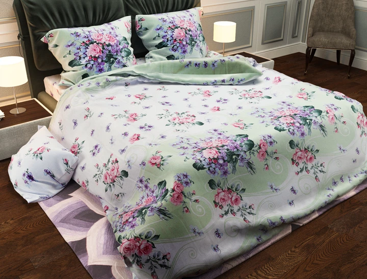 Полуторный набор постельного белья 150*220 из Бязи Gold №156963 ...