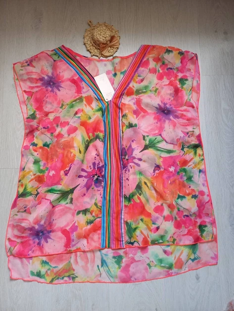 Туника пляжная Kris Line XXL розовая от продавца: Veronica Style – в ...