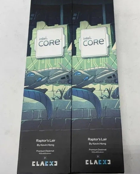 Дизайнерська ігрова поверхня (коврик) 900x400 Intel Raptors Lair by ...