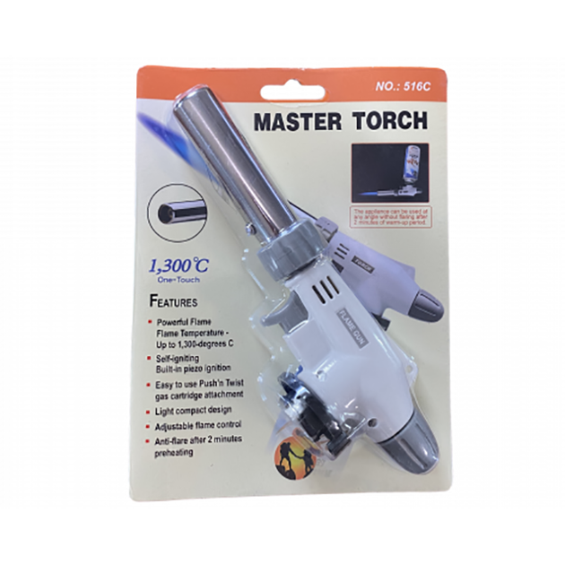Газовий пальник WOW Master Torch WS-516C Універсальний із п'єзопідпалом і регулюванням – фото ...