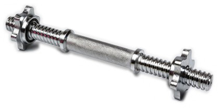 Гантельный гриф EasyFit EF-8050 35 см, Ø 25 мм цельнолитой с винтовыми ...
