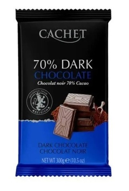 Cachet 300g - чорний шоколад 70% какао – купити в Україні - ROZETKA ...