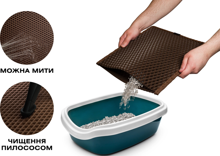 Коврик двухслойный для кошачьего лотка (туалета) EVAtech Kitty 33х30 ...