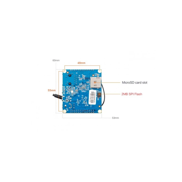Промышленный ПК Orange Pi Zero2 H616,1GB RAM, WIFI, Bluetooth,Ethernet ...
