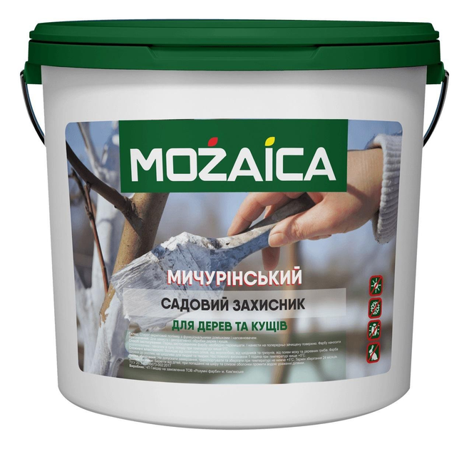 Краска садовая MOZAICA для деревьев и кустов 6.3 кг – фото, отзывы ...