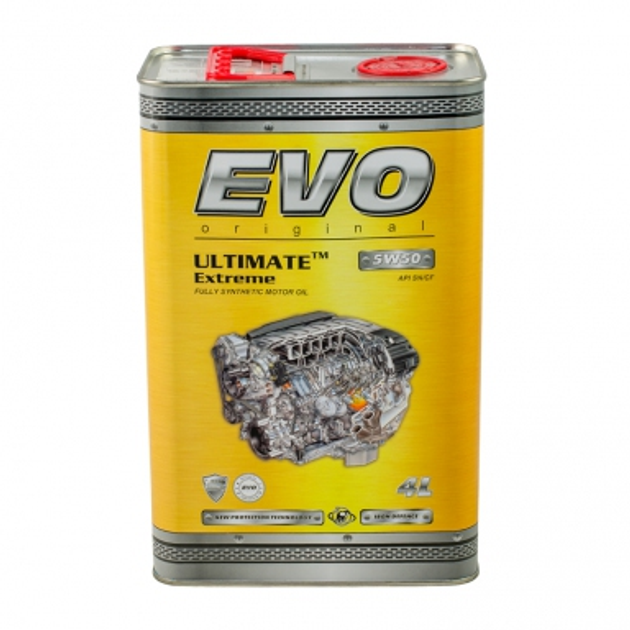 Моторное масло EVO ULTIMATE Extreme 5W-50 4л – фото, отзывы ...