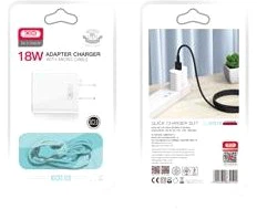 Сетевое зарядное устройство XO L103 single USB QC3.0 18W 3A with MicroUSB cable White (101658 ...