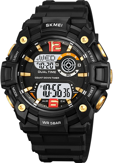 Мужские часы Skmei 2018GDWT Gold-White – фото, отзывы, характеристики в ...