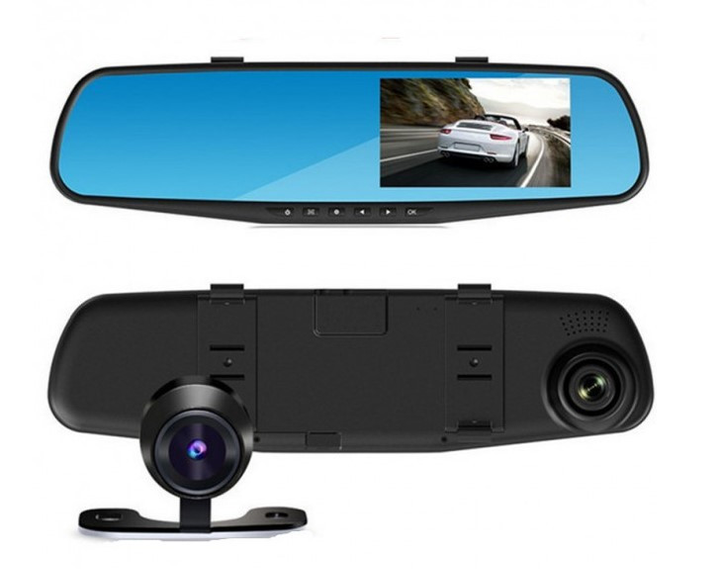 Авторегистратор - Зеркало DVR 138 Full HD, видеорегистратор на 2 камеры ...