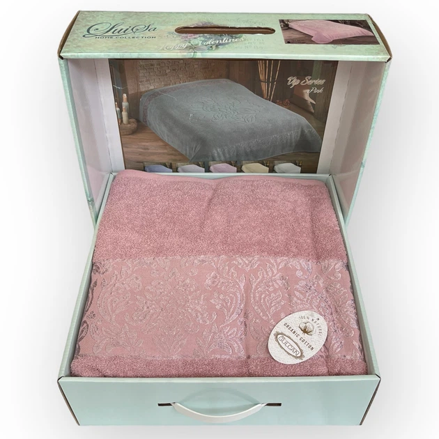 Махровая простыня Luisa Pudra 200-220 см хлопок пудровый – купить ...