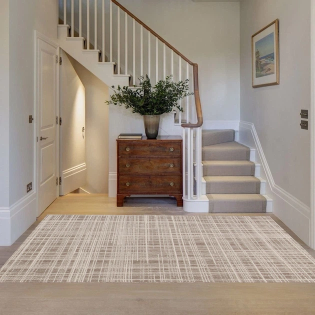 Килим безворсовий на гумовій основі Dakaria Karat Flex Run 19171/111 1.50x1.40 м бежевий ...