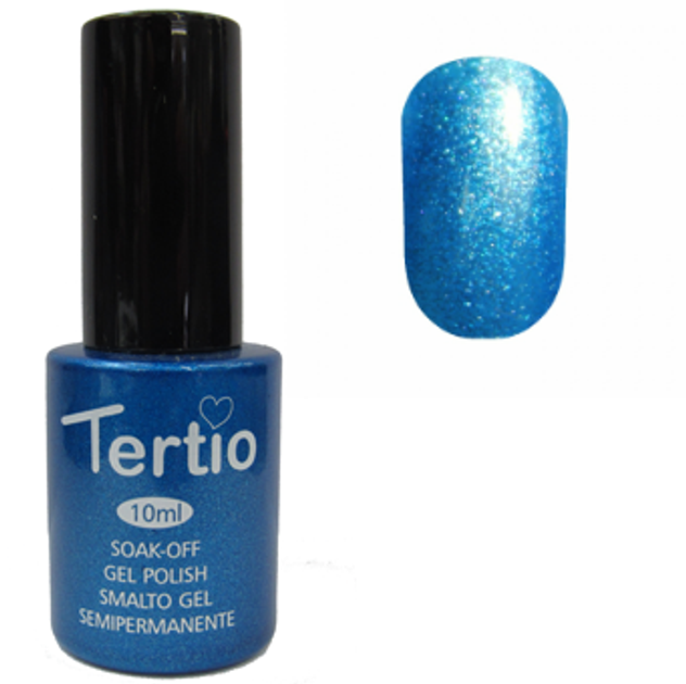 Гель-лак №076 (небесно-голубой с микроблеском) 10 мл Tertio – низкие ...