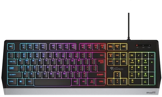 Клавиатура проводная Natec Genesis Rhod 300 RGB Gaming USB Black/Silver ...