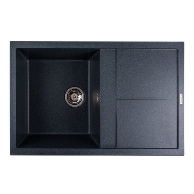 Гранитная мойка для кухни Platinum 7950 Selena матовая Антрацит – фото ...