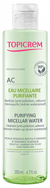 Міцелярна вода для комбінованої та жирної шкіри Topicrem AC Purifying ...