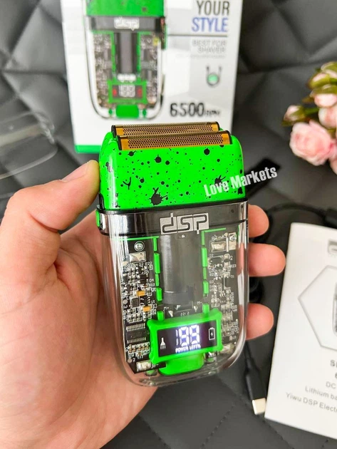 Акумуляторна чоловіча електробритва DSP 60125 для гоління бороди та вусів шейвер для ідеальної ...