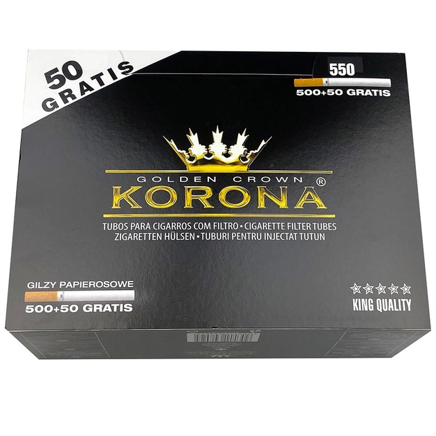 Гильзы для сигарет Korona 550 (8mm) – фото, отзывы, характеристики в ...