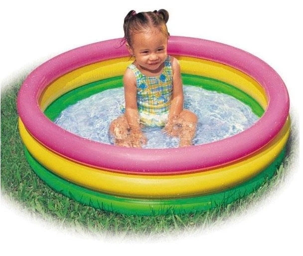 Дитячий надувний басейн Intex 57107 «Райдуга», 61 х 22 см – фото ...