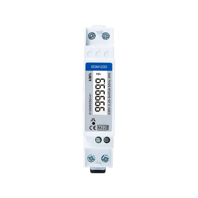 Счетчик электроэнергии модульный цифровой, EASTRON, SDM120D 1x230В AC ...