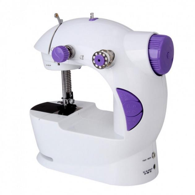 Мини швейная машинка 4 в 1 с педалью и адаптером Mini Sewing Machine ...