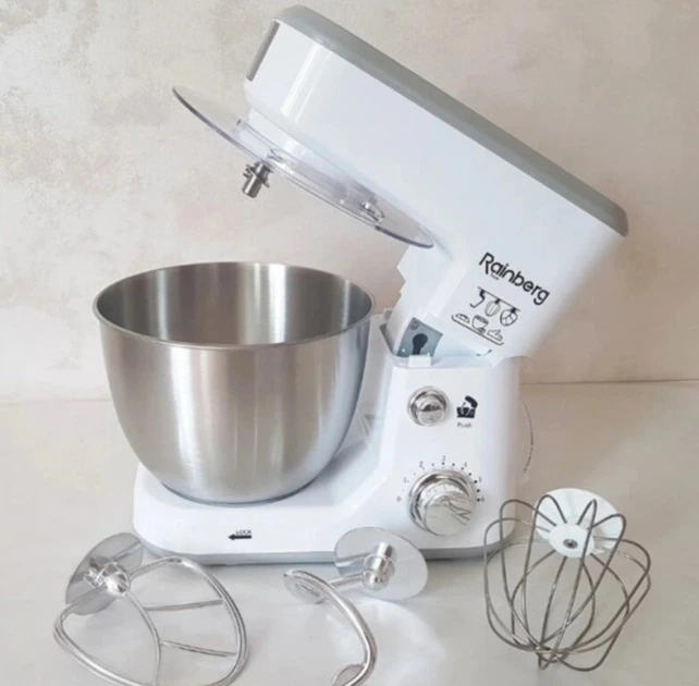 Тістоміс Rainberg потжність 3200 Вт, чаша 5л, міксер планетарний, 2 ...