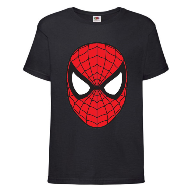 Футболка детская Марвел (Marvel & DC) черная (spiderman-black) 164 см ...