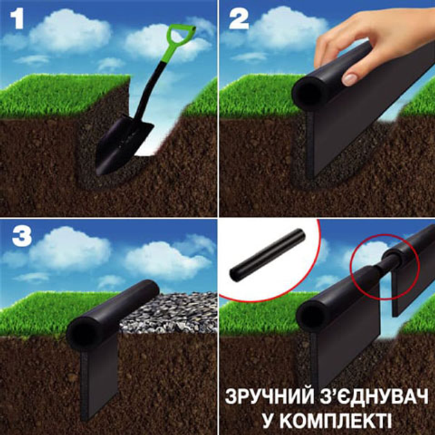 Бордюрная лента Экобордюр Оптимальный 10м коричневая – купить онлайн на ...