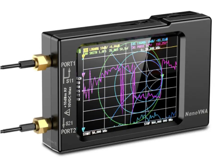Векторный анализатор сети NanoVNA-H, 2,8 дюйма, 50 кГц-1,5 ГГц, MF HF ...