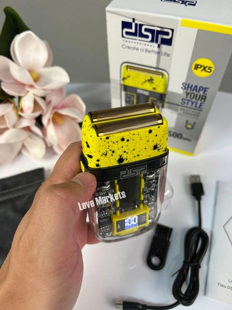 Аккумуляторная мужская электробритва DSP 60125 для бритья бороды и усов шейвер для идеальной ...