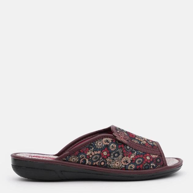 Жіночі домашні капці з відкритим носком Белста 4100716 38 25 см Бордові Blst2000000027975