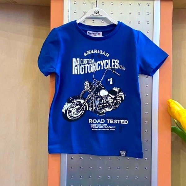 Футболка детская Wanex 05433 110 см синяя от продавца: Aistochek – в ...