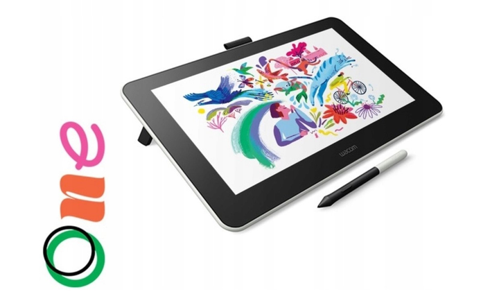 Графический планшет Wacom One 13 Pen Display DTC133W0B рабочая область ...