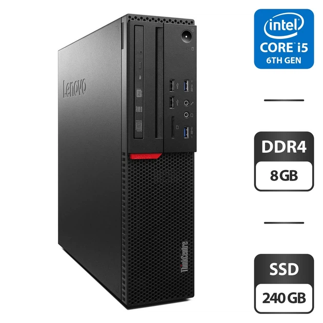 Компьютер Lenovo ThinkCentre M800 SFF / Intel Core i5-6400 (4 ядра по 2.7-3.3 GHz) / 8GB DDR4 ...