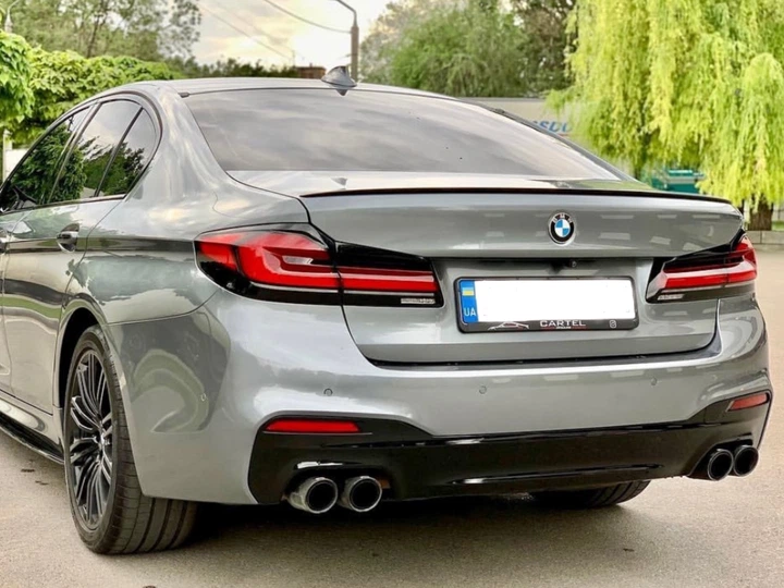 Спойлер лип M5 стиль BMW 5 series G30 2017- ABS пластик, черный глянец KINDLE для BMW 5 series ...