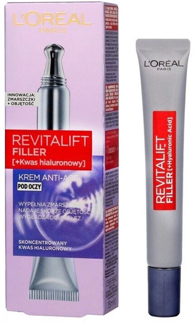 Крем для шкіри навколо очей L'Oreal Paris Revitalift Filler 40+ 15 мл ...